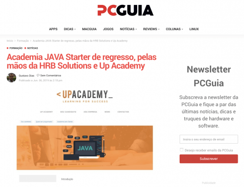 Academia JAVA Starter de regresso – UP Academy